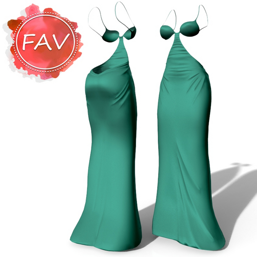 Second Life Marketplace Emerald Cup Gown Larax